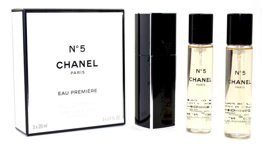 Chanel No.5 Eau Premiere 3 x 20 ml Eau de Parfum Vaporisateur de Sac ...